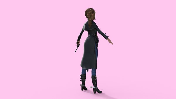 modelo 3d Cartoon Cowboy Girl - TurboSquid 1968657