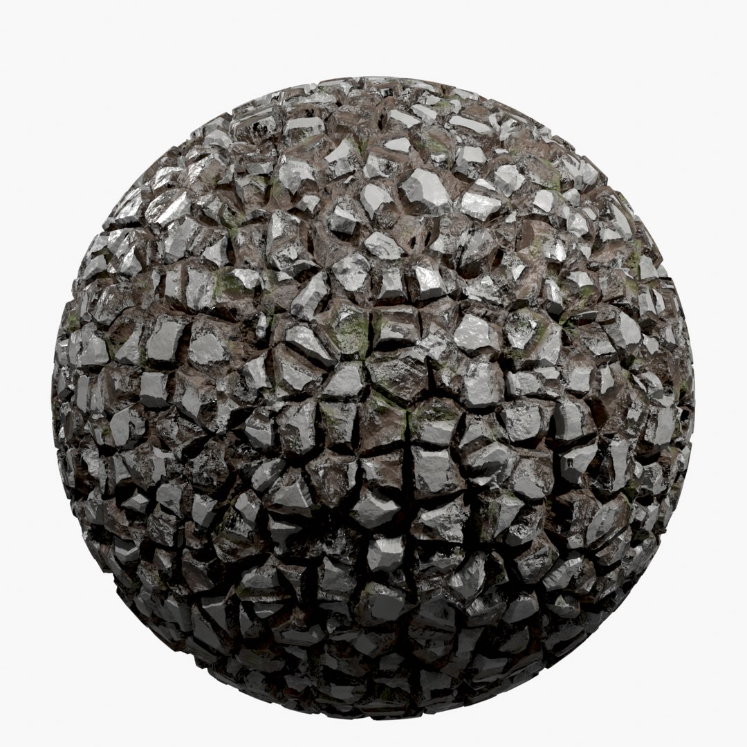 3D Cobblestone Material - TurboSquid 2099757