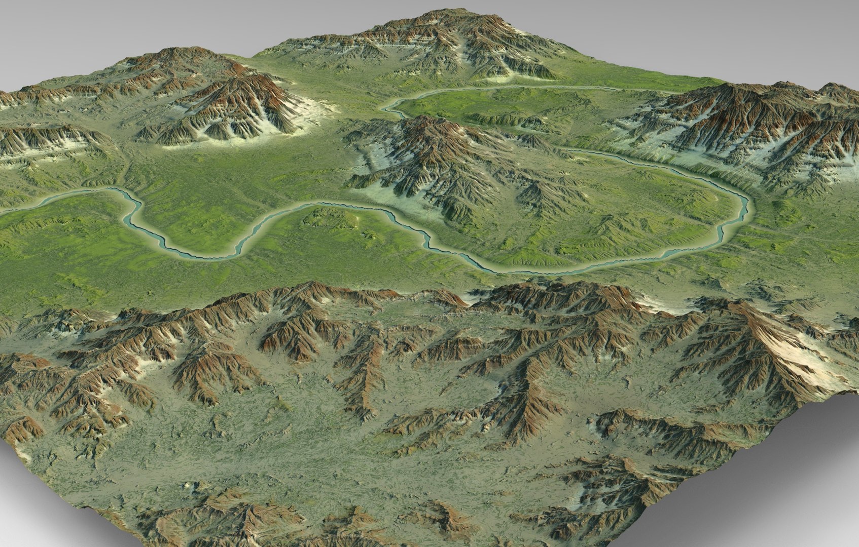 Games maps terrain model - TurboSquid 1559826