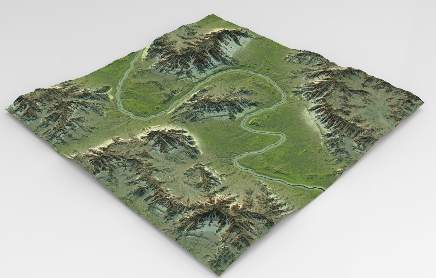 Games maps terrain model - TurboSquid 1559826