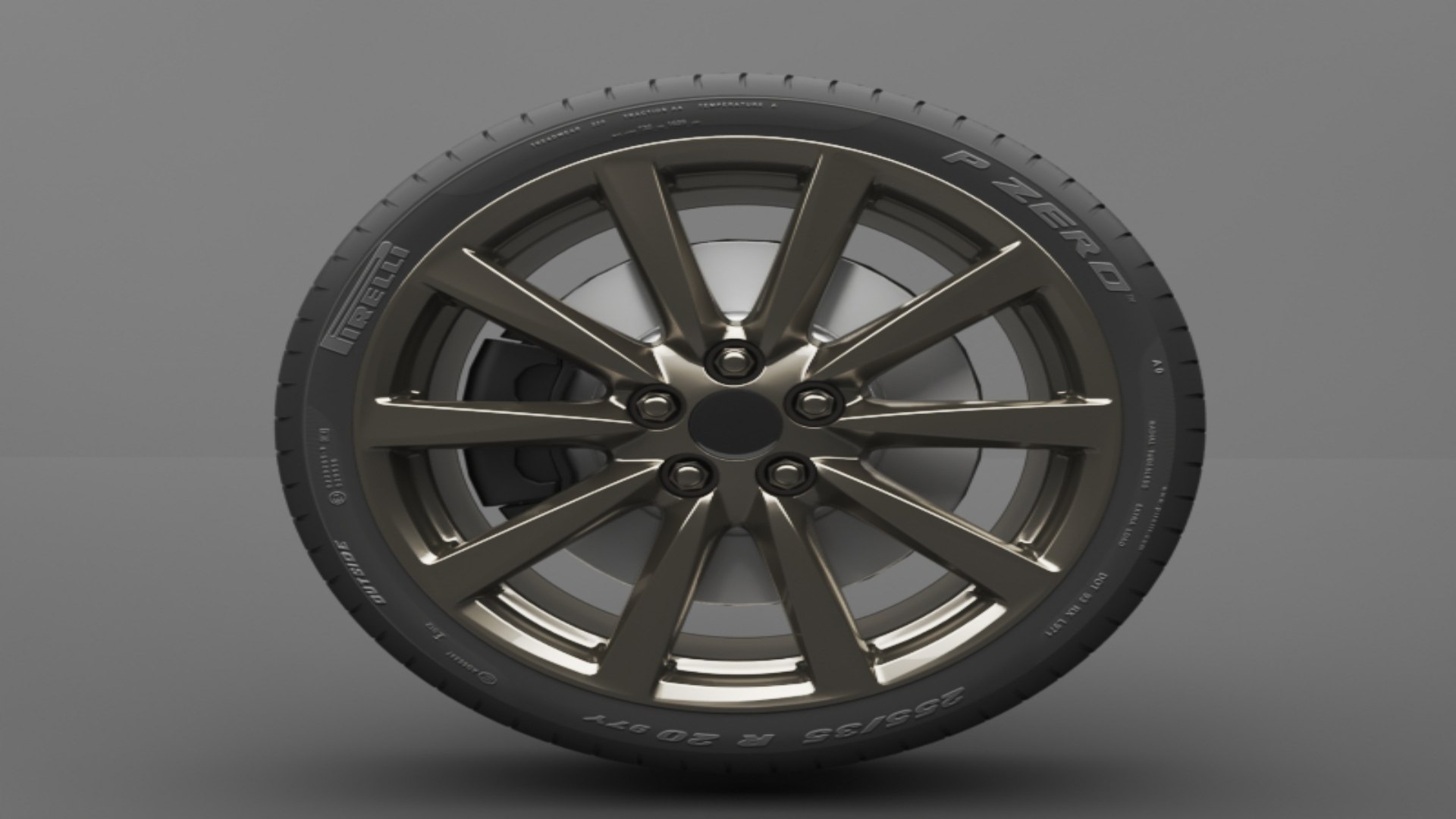 3D Realistic Tire Wheel 4 model - TurboSquid 1723211