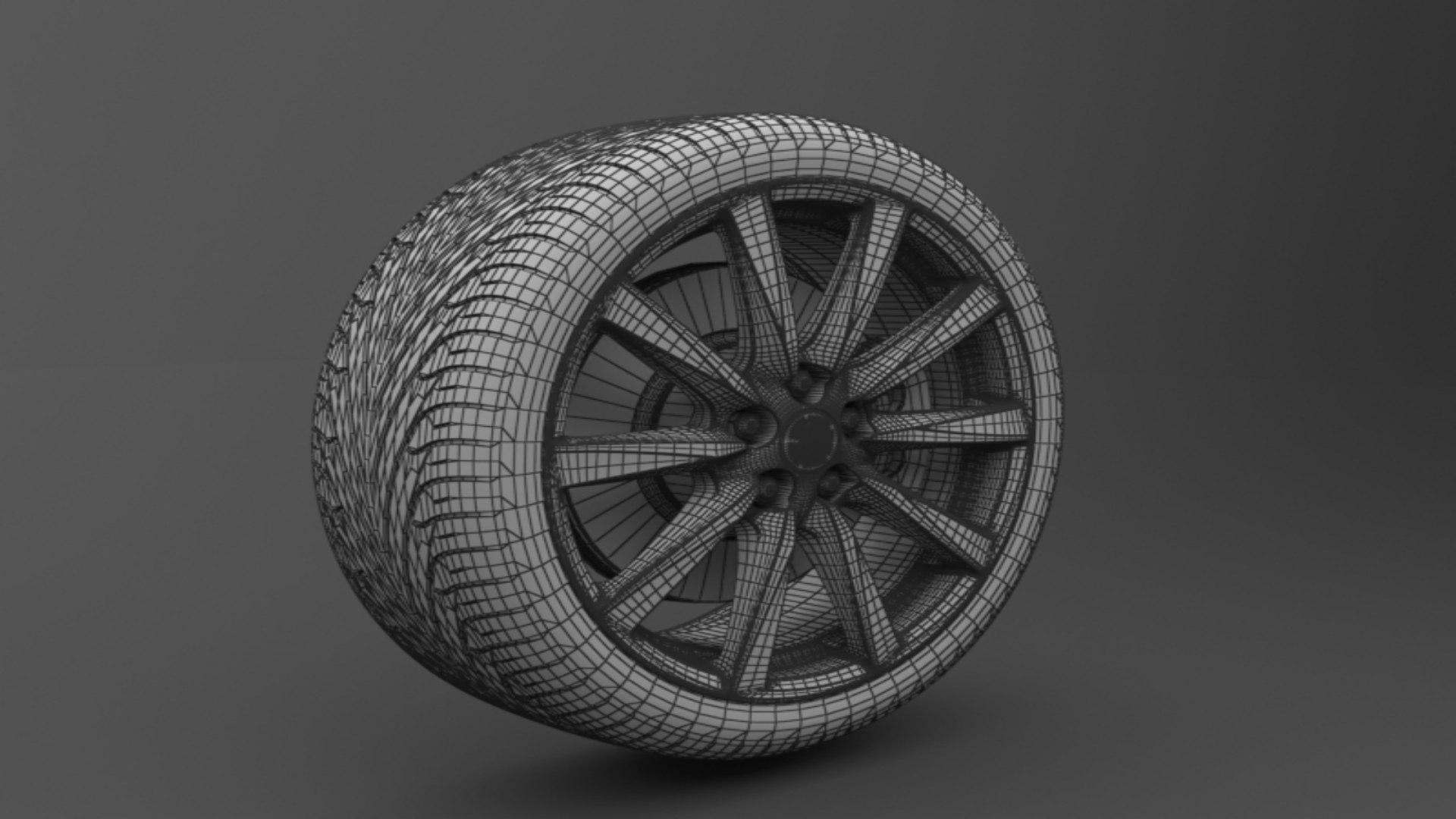 3D Realistic Tire Wheel 4 model - TurboSquid 1723211