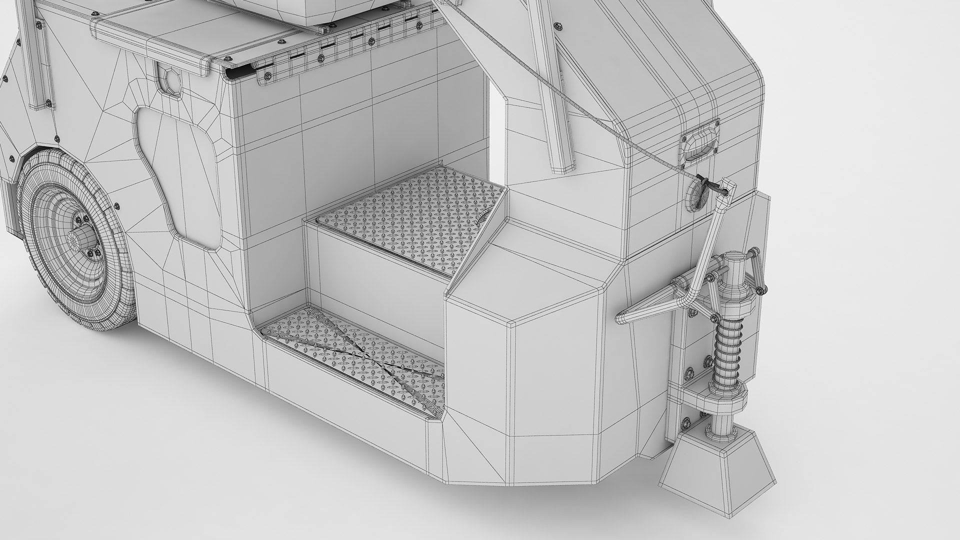 3D Electric Industrial Tugger 03 model - TurboSquid 1732738