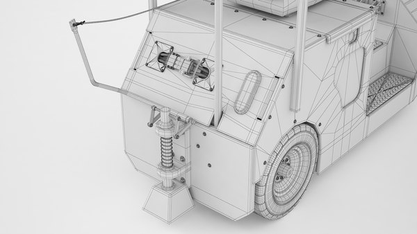 3D Electric Industrial Tugger 03 model - TurboSquid 1732738