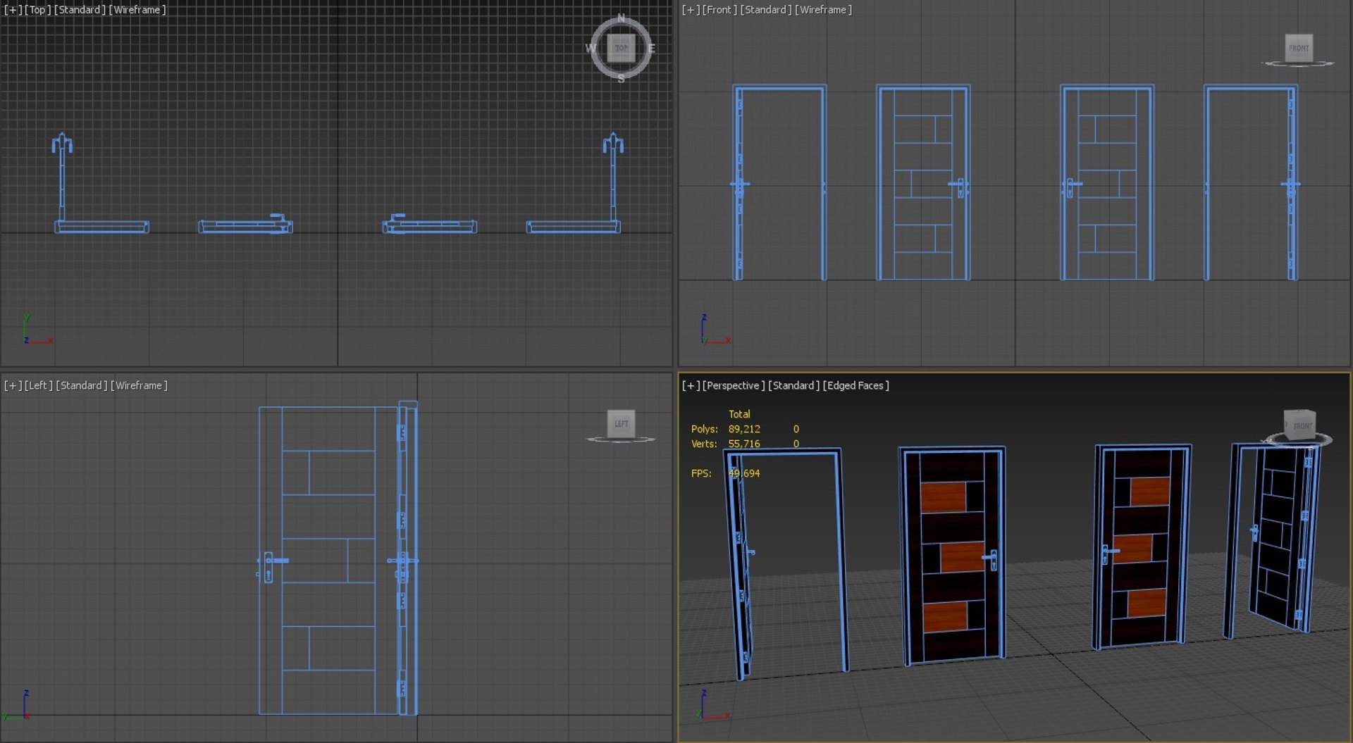 Door Design 33 Model - TurboSquid 2213558