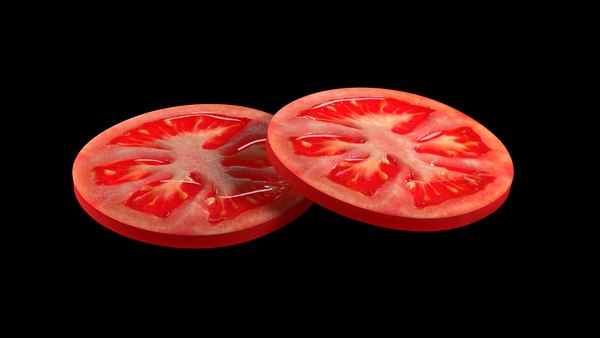 modelo 3d Realistic Tomato Slice - TurboSquid 2082029