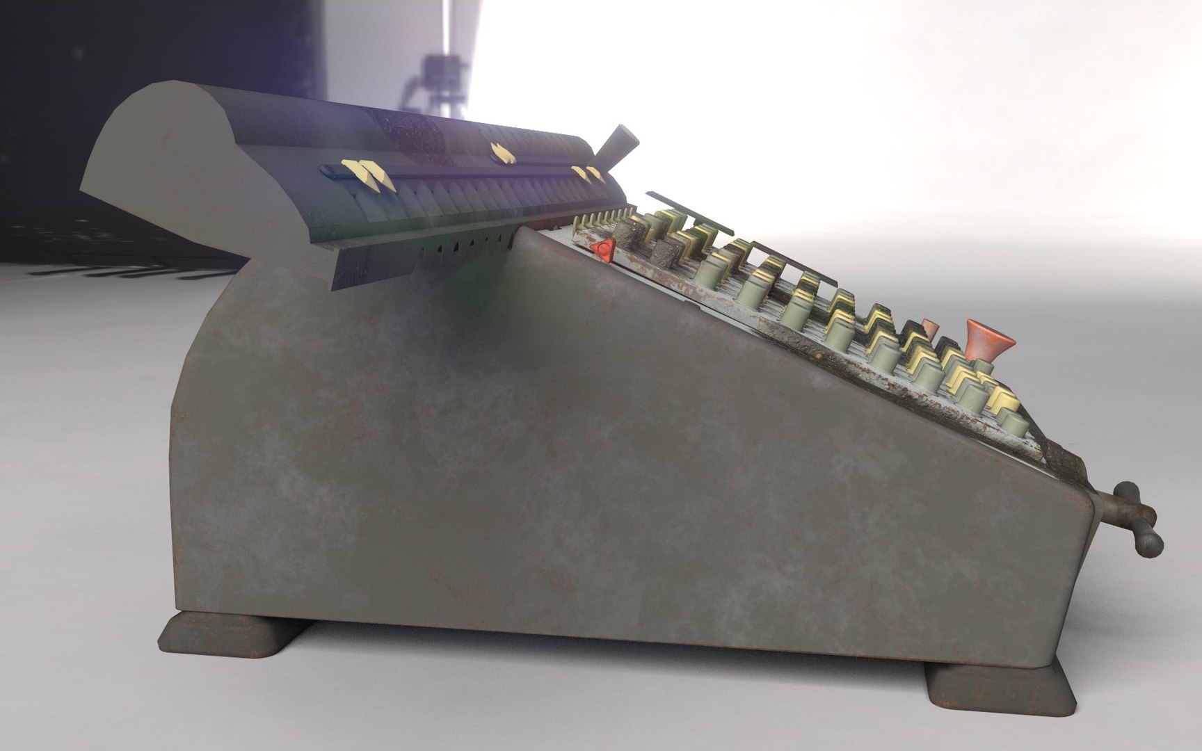 Antique 1950 Calculator 3D Model - TurboSquid 2254930