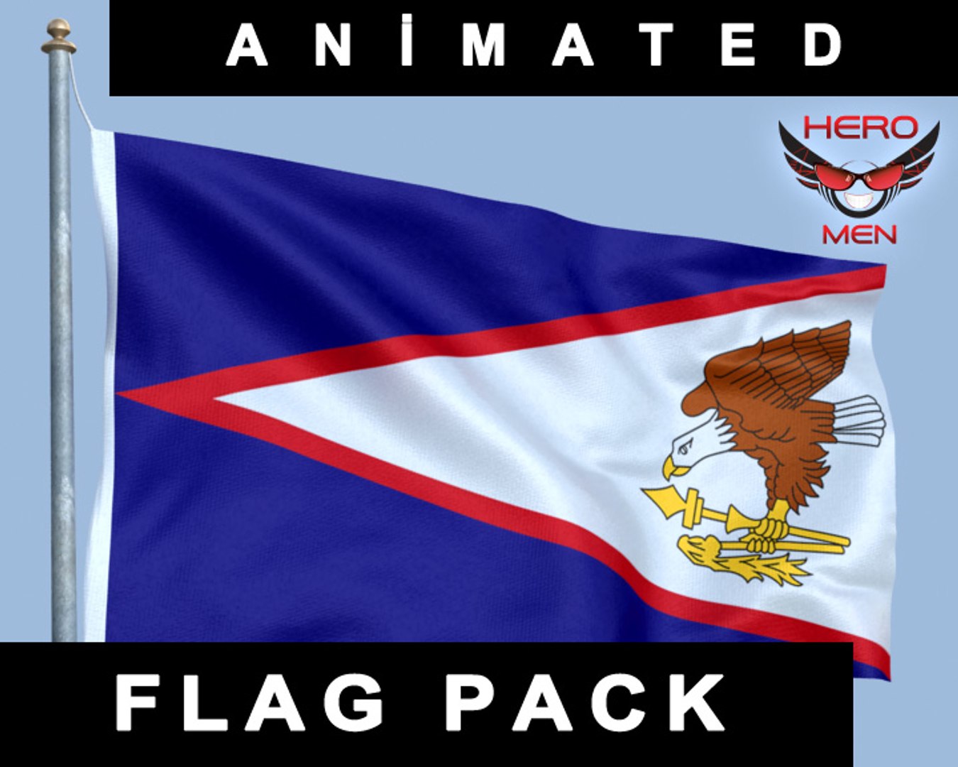 Flag Samoa 3d Model