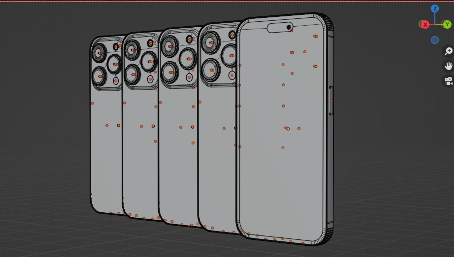 3D model 3D Apple iPhone 14 Pro MAX All color model - TurboSquid 2053747