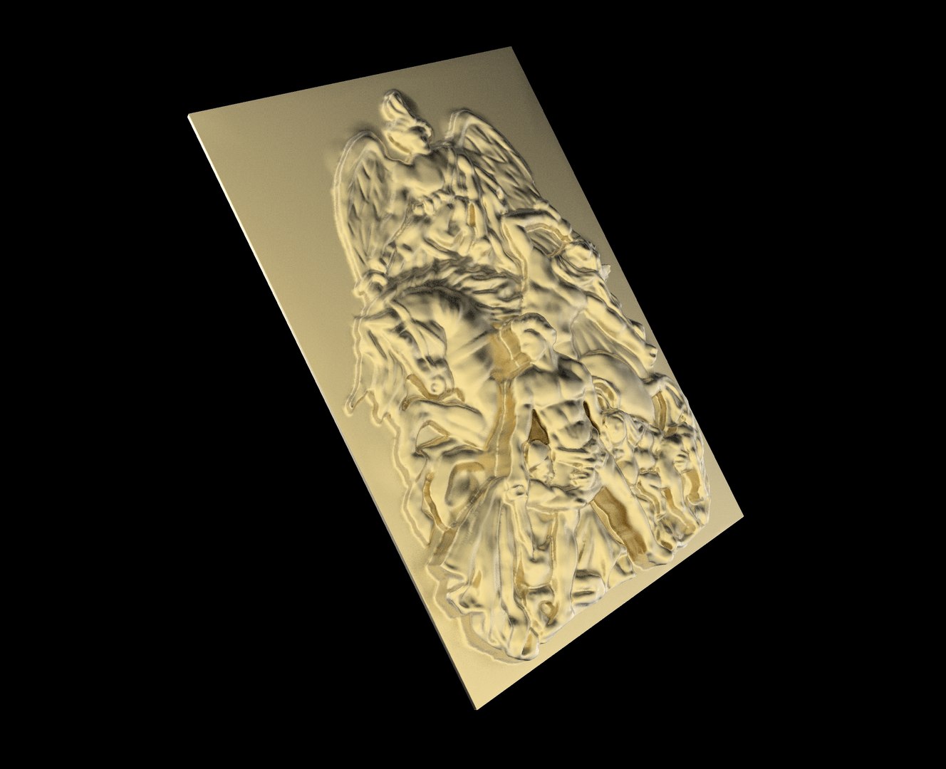 3d obj triumphal arch bas-relief reliefs