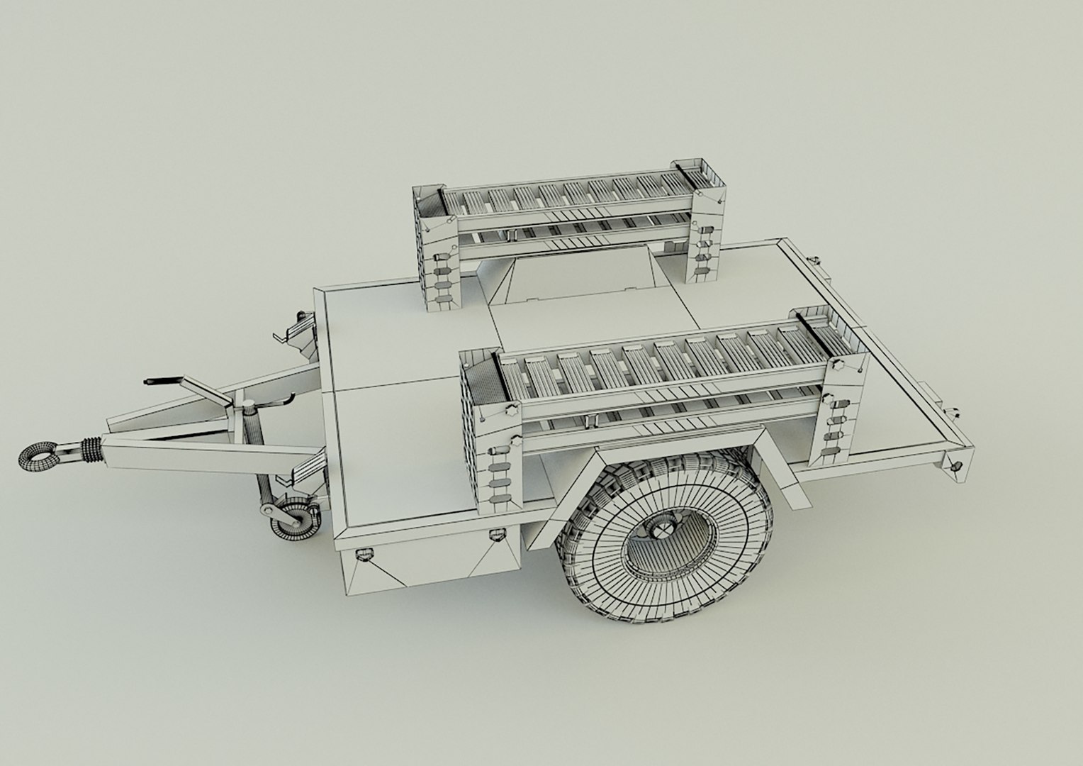 Military Trailer Model 3D Model 3D - TurboSquid 2154779