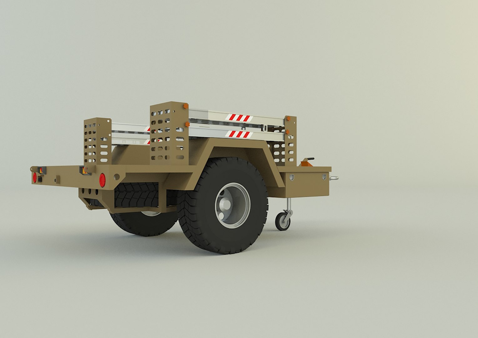 Military Trailer Model 3D Model 3D - TurboSquid 2154779