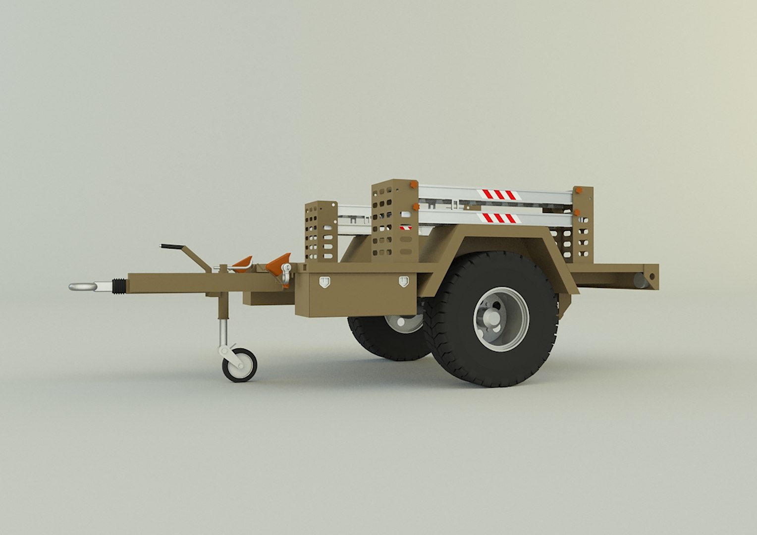 Military Trailer Model 3D Model 3D - TurboSquid 2154779