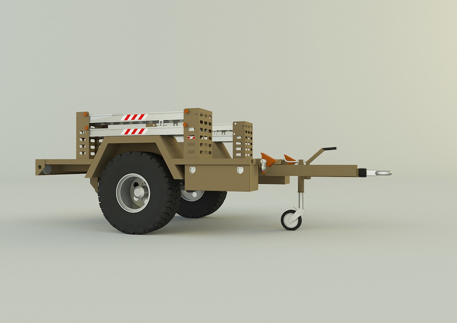 Military Trailer Model 3D Model 3D - TurboSquid 2154779