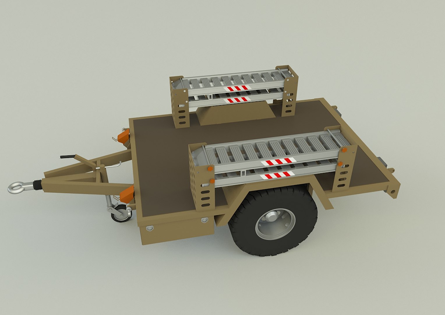Military Trailer Model 3D Model 3D - TurboSquid 2154779