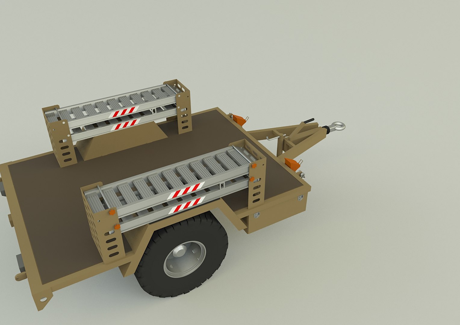 Military Trailer Model 3D Model 3D - TurboSquid 2154779