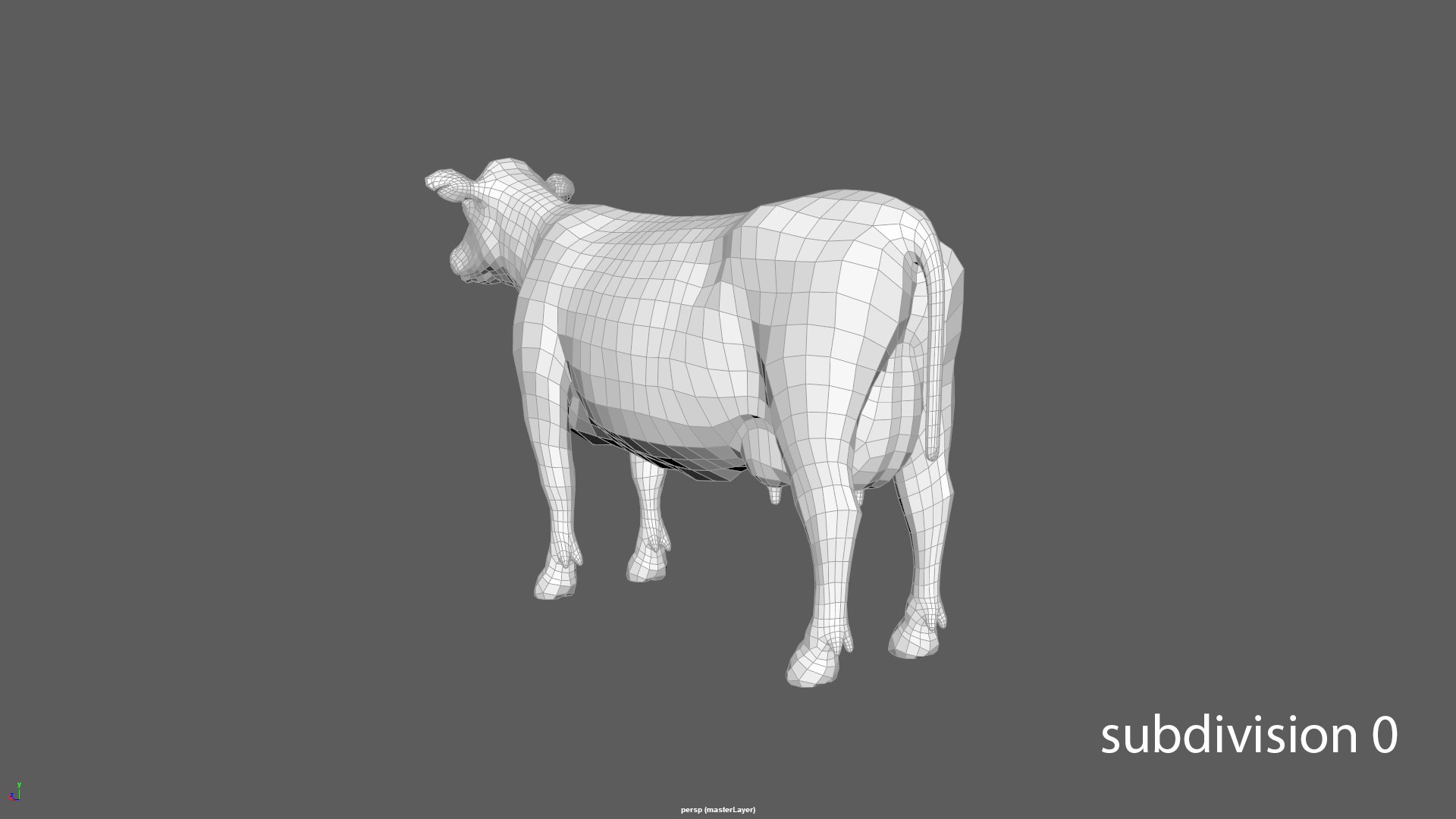 Cow rig fur animation 3D model - TurboSquid 1491323
