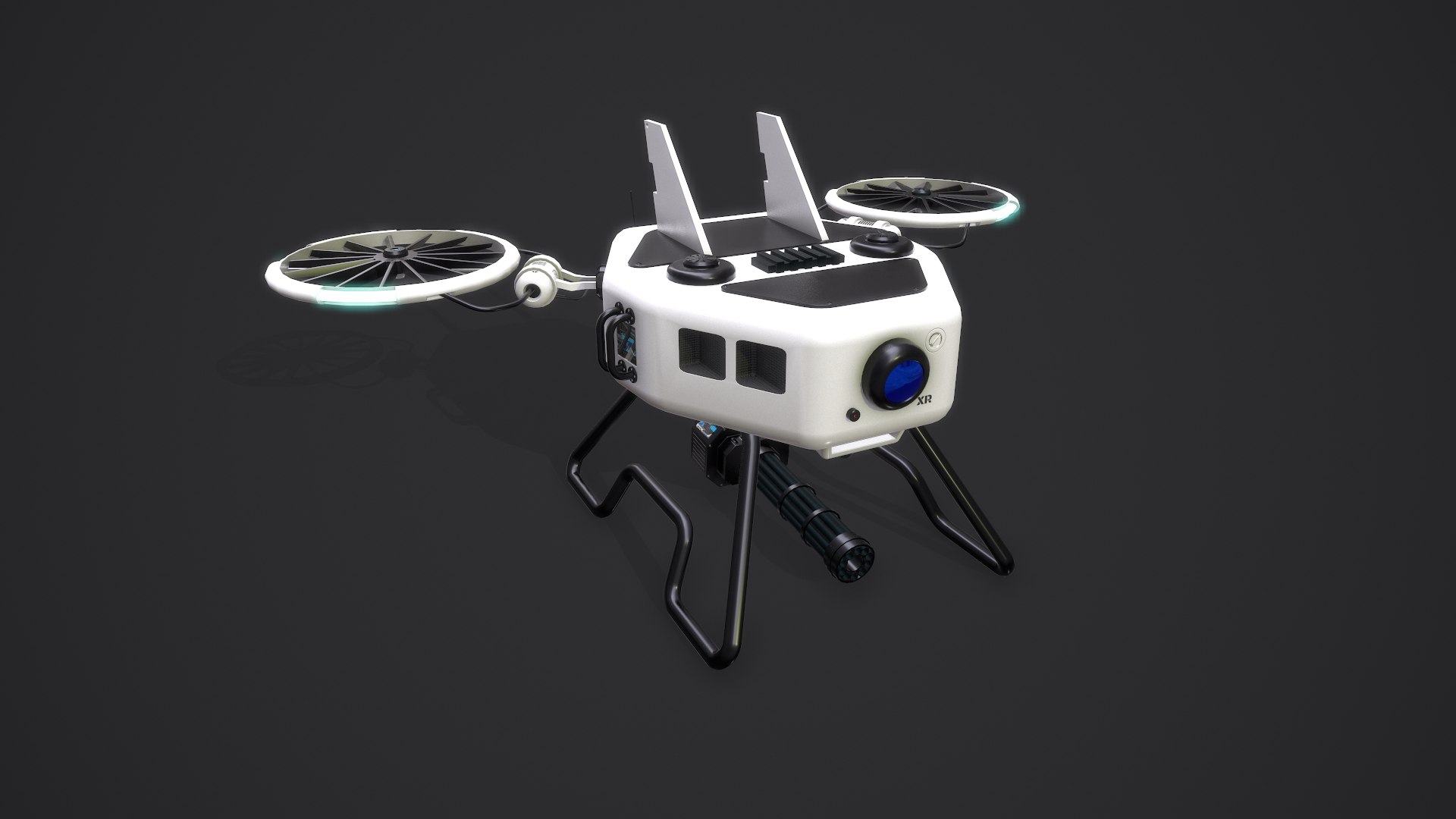 3D Gameready Drone - TurboSquid 1440393