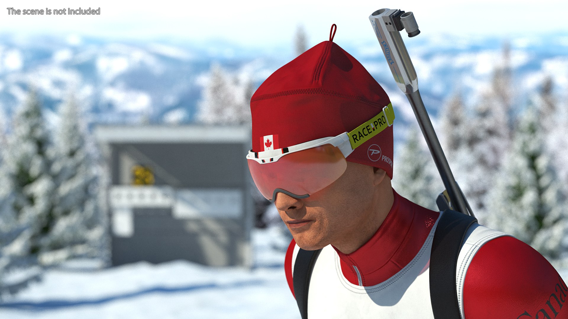 Biathlete Fully Equipped Canada Team Running Pose 3D Model - TurboSquid ...