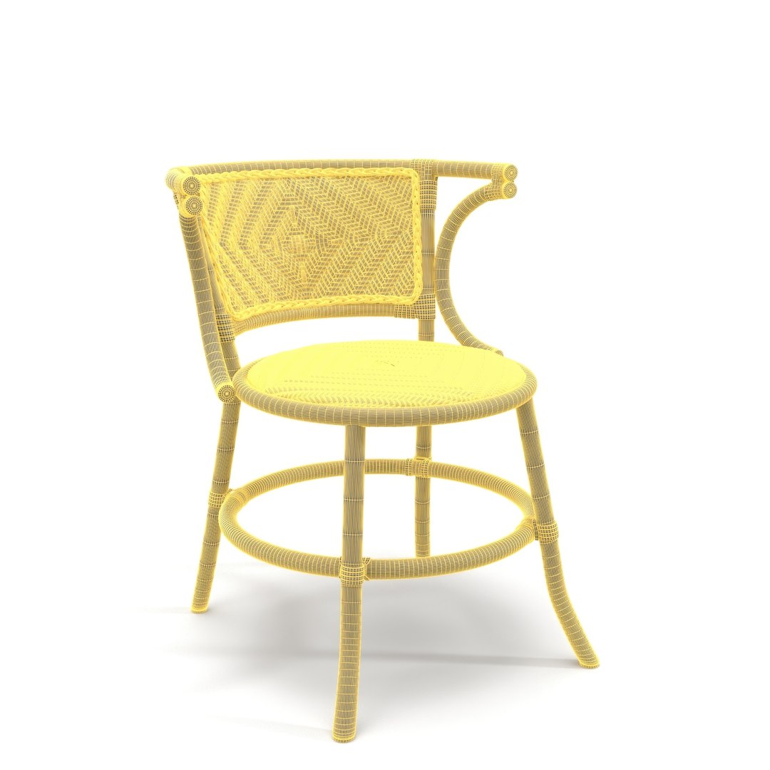 Haskett 2 Person Oval Outdoor Dining Chair PBR Model - TurboSquid 2222548