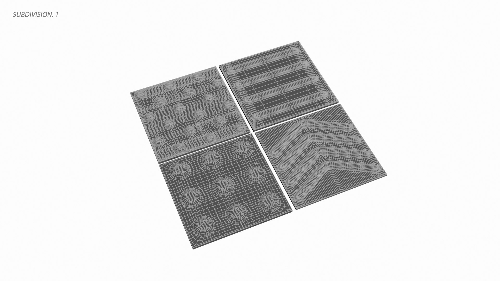 3D Tactile Pavements - TurboSquid 2068241