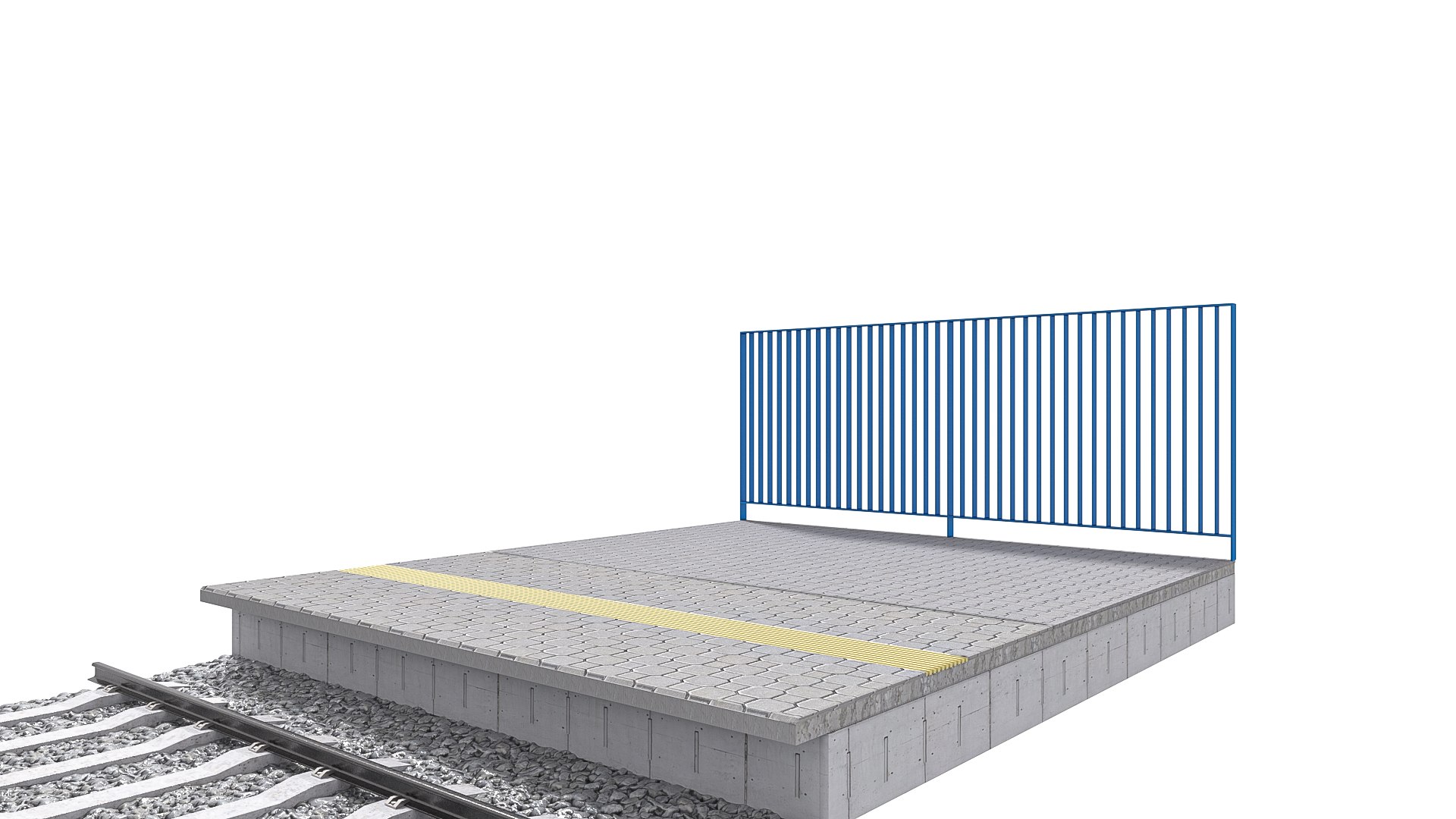 Train Platform Module 02 3D Model - TurboSquid 2297085