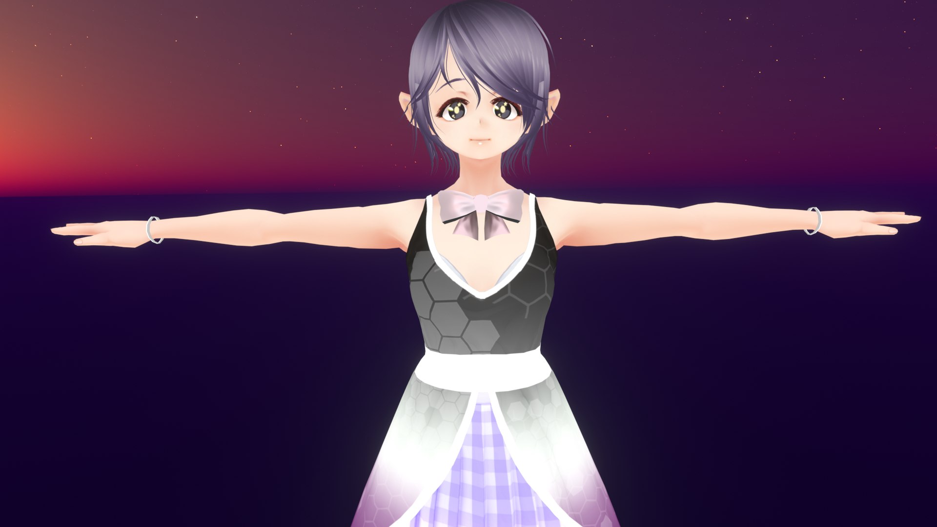 3D Game Ready Low Poly Anime Character Girl 24 - TurboSquid 1907562