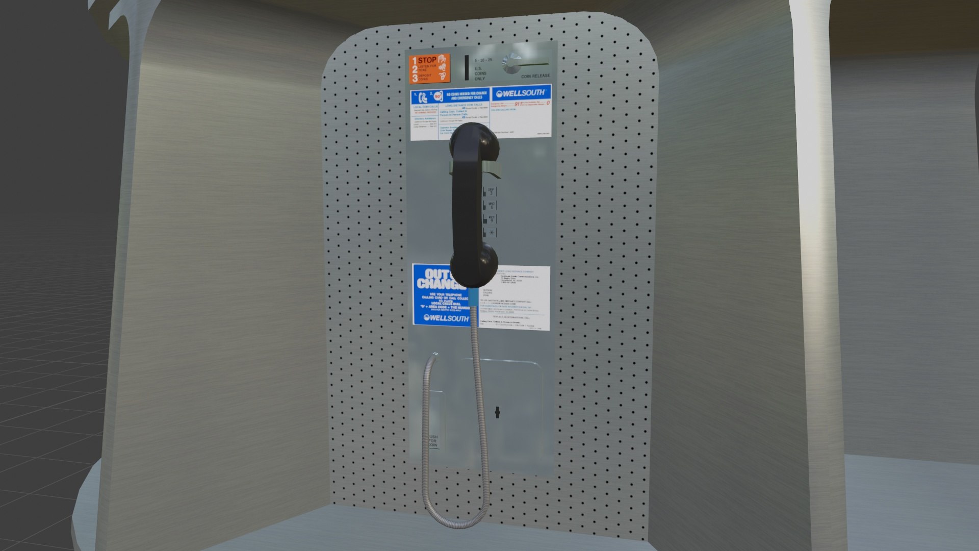 Retro 3 Way Payphone Circa 1970s - 1980s 3D Model - TurboSquid 2260072