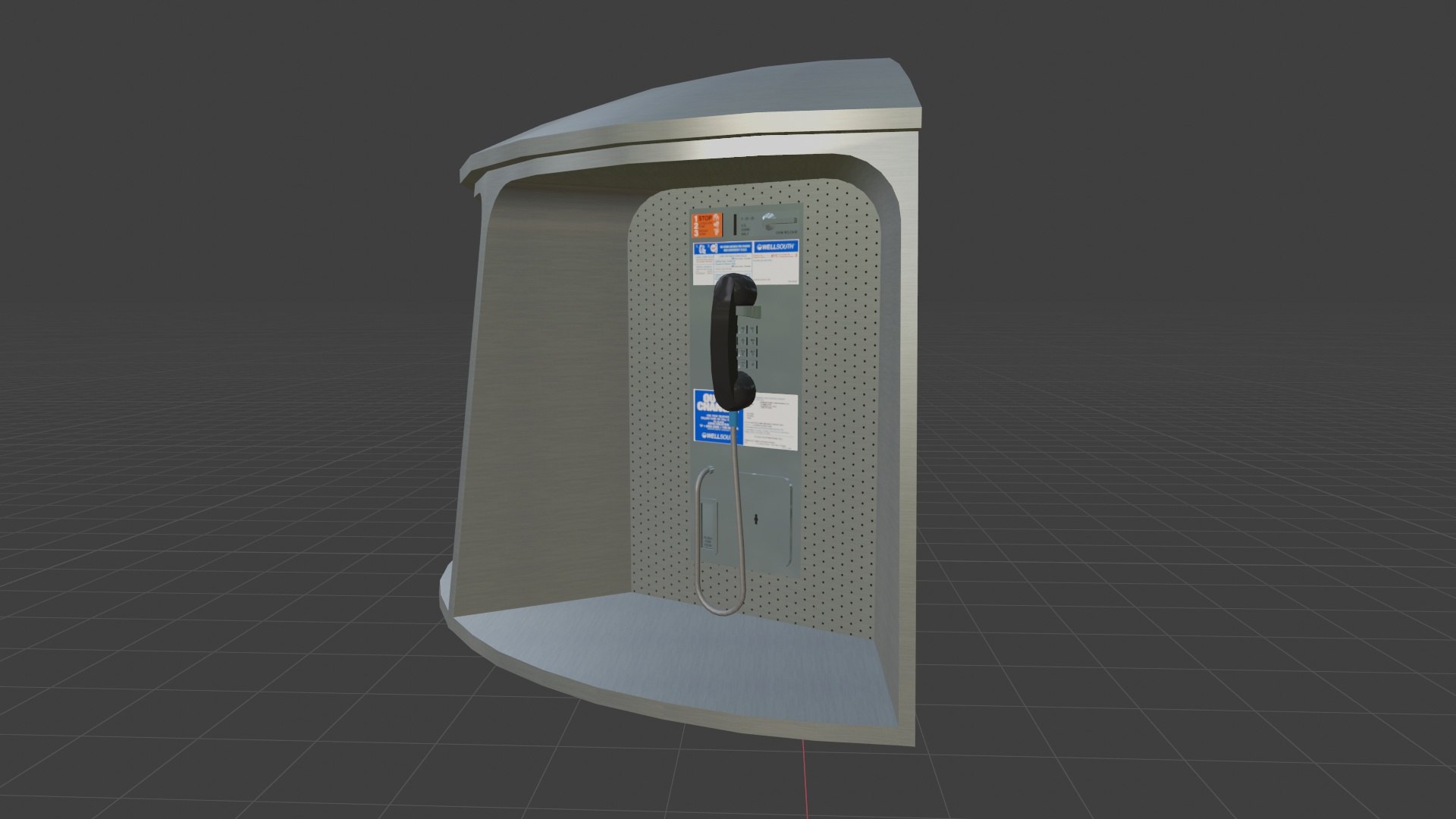 Retro 3 Way Payphone Circa 1970s - 1980s 3D Model - TurboSquid 2260072
