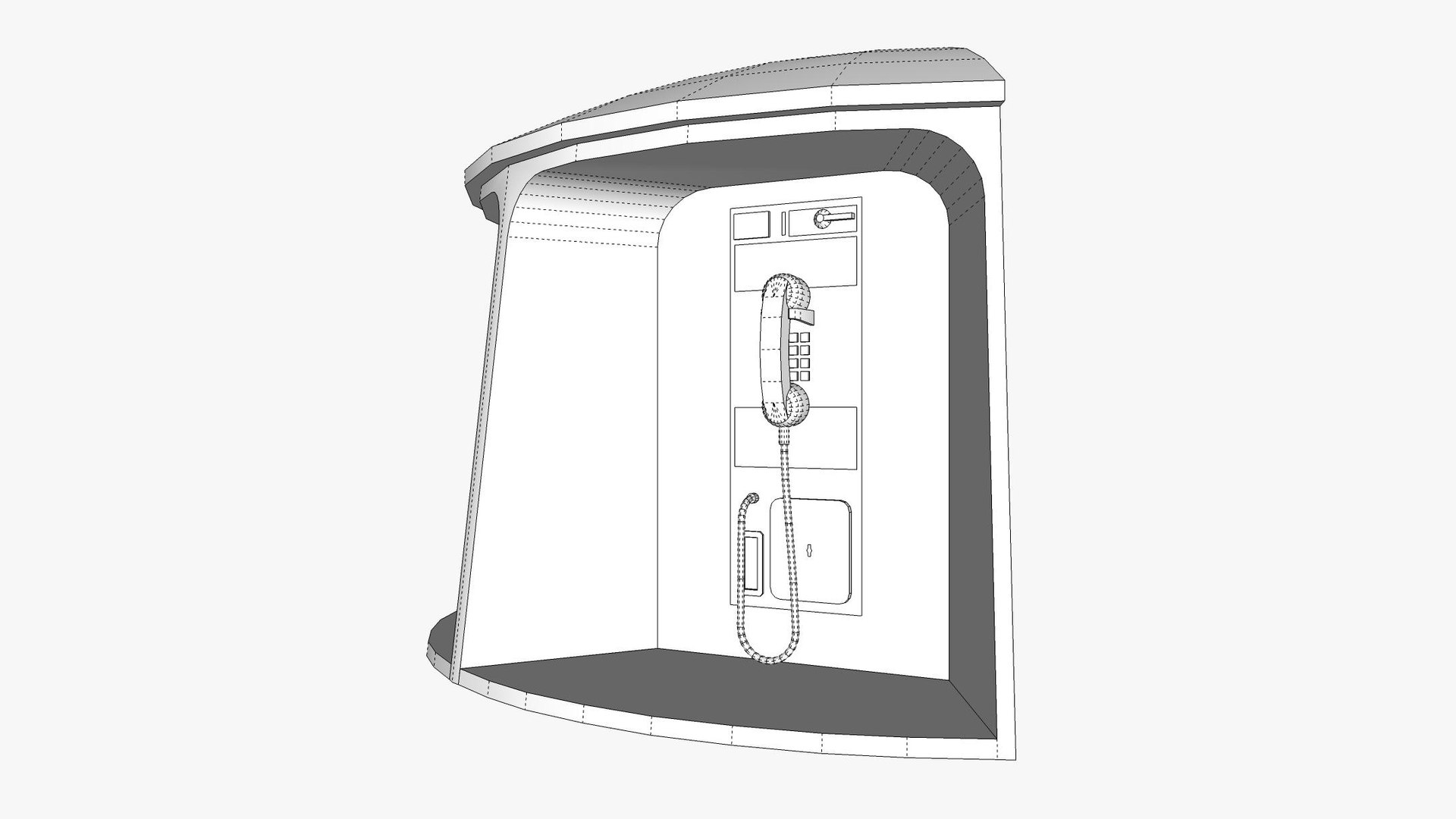 Retro 3 Way Payphone Circa 1970s - 1980s 3D Model - TurboSquid 2260072