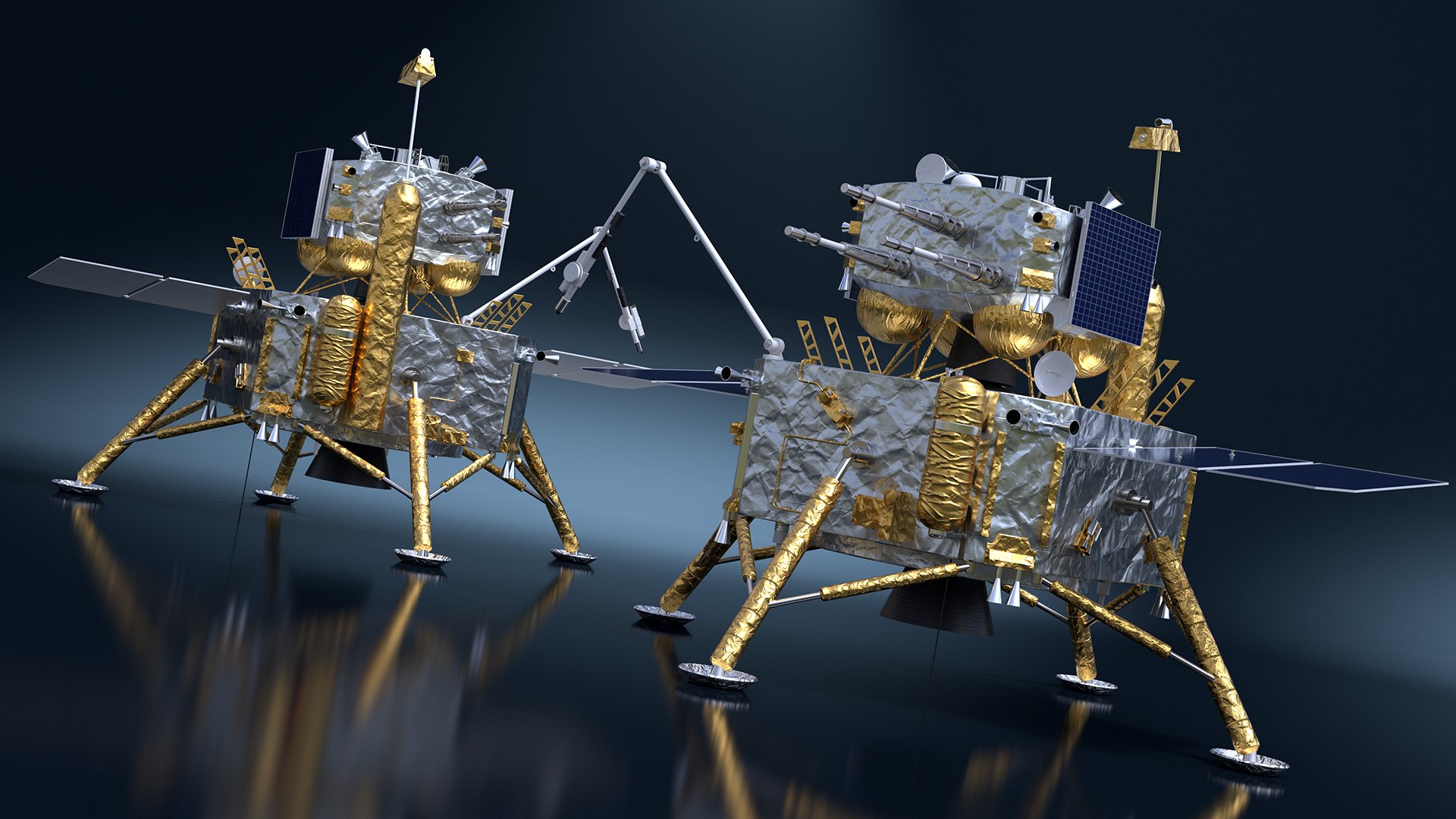 3D Model Of The Change-5 Lunar Lander Model - TurboSquid 2307253