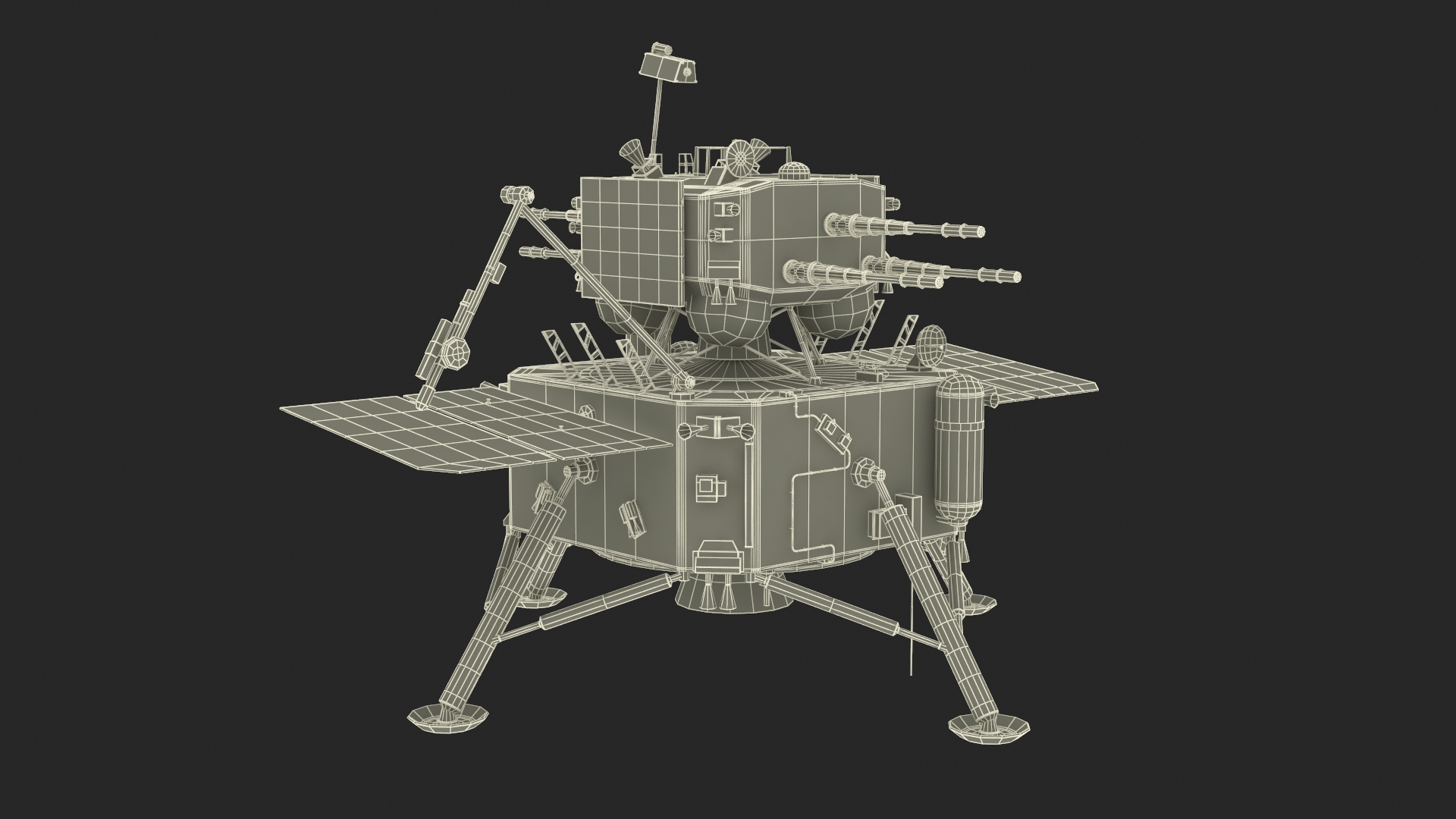 3D Model Of The Change-5 Lunar Lander Model - TurboSquid 2307253