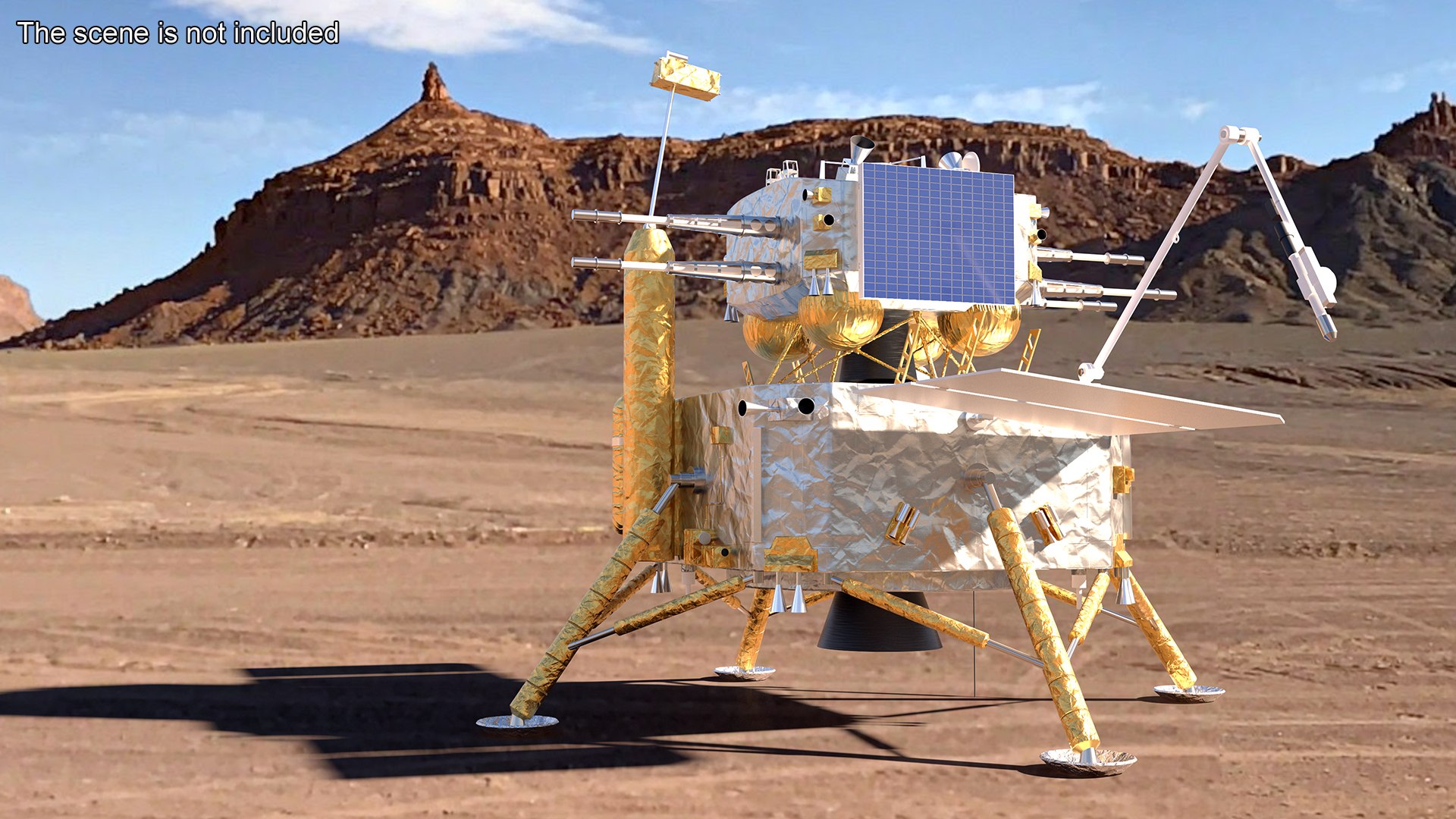 3D Model Of The Change-5 Lunar Lander Model - TurboSquid 2307253