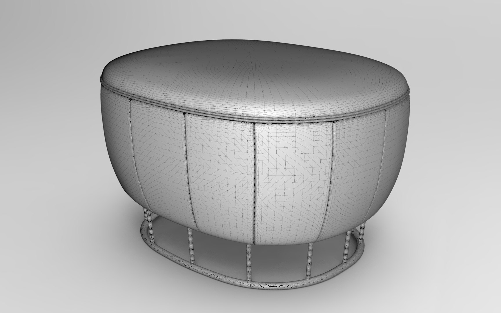 Bard Pouf 3D Model - TurboSquid 2171333