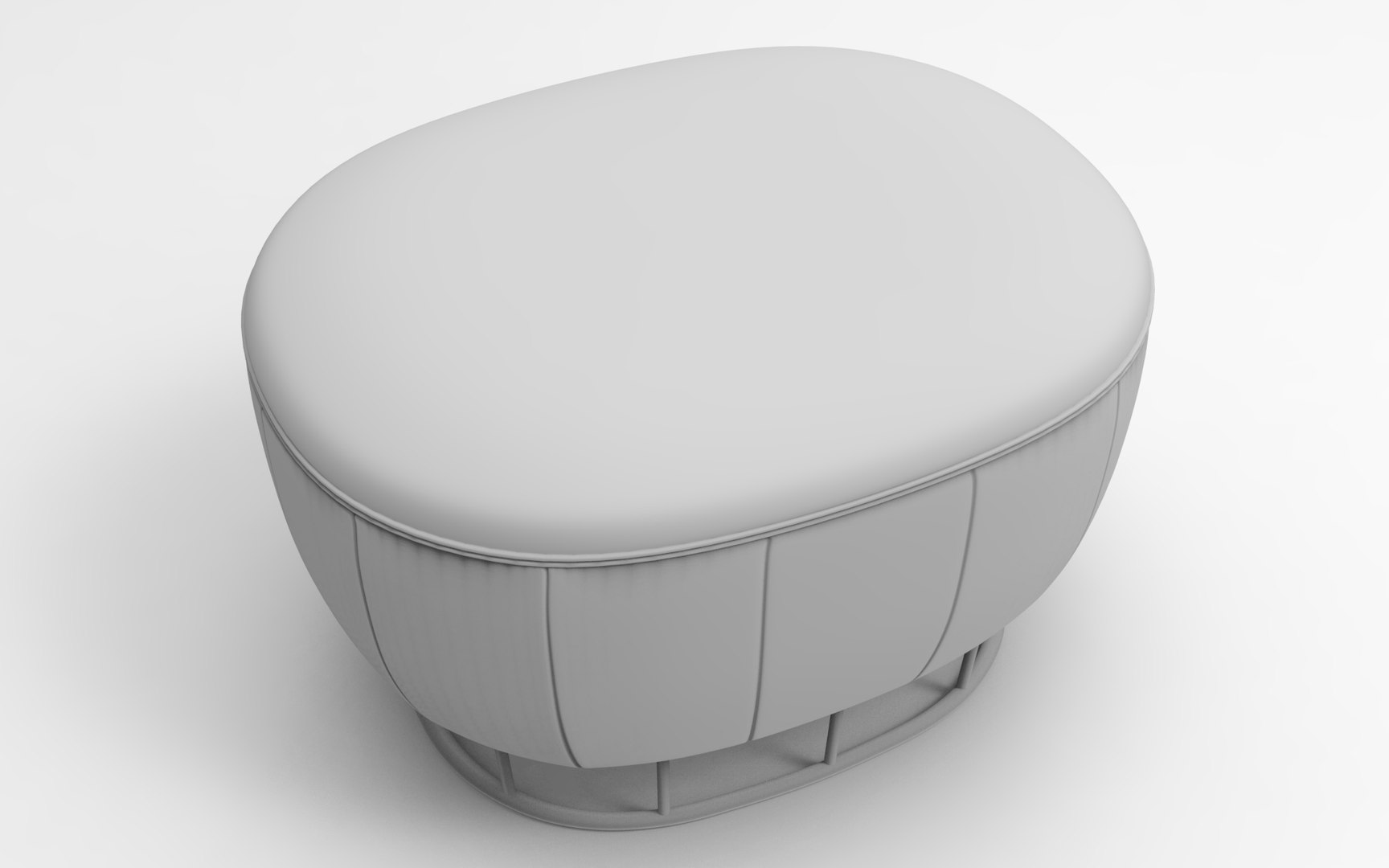 Bard Pouf 3D Model - TurboSquid 2171333