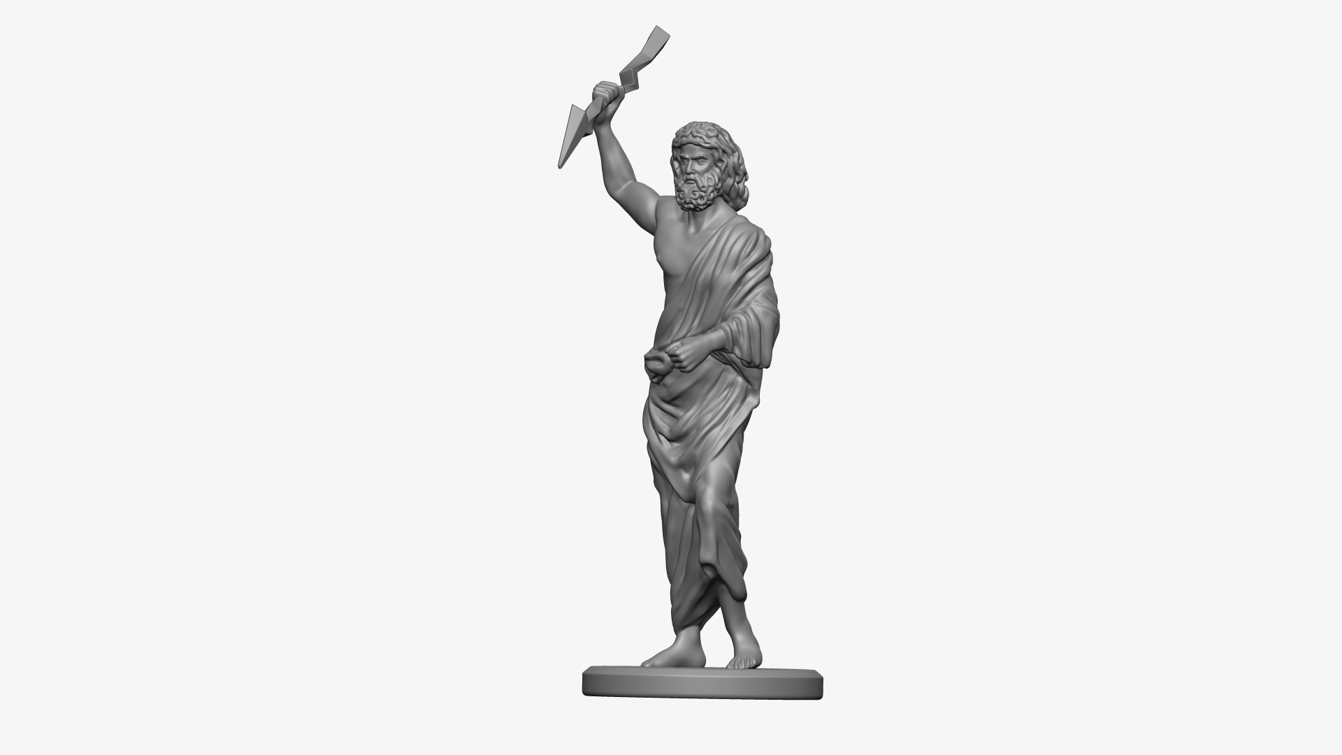 Zeus statue 3D print 3D model - TurboSquid 1717637