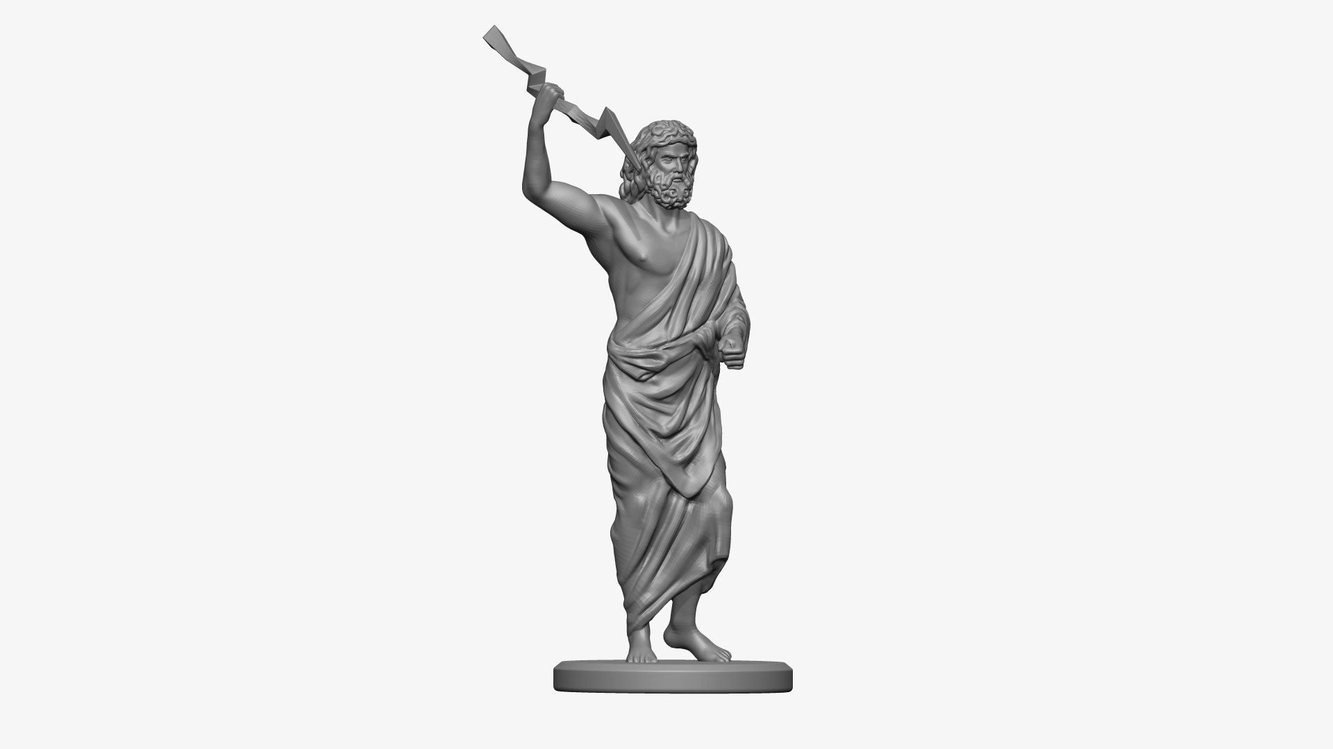 Zeus Statue 3D Print 3D Model - TurboSquid 1717637