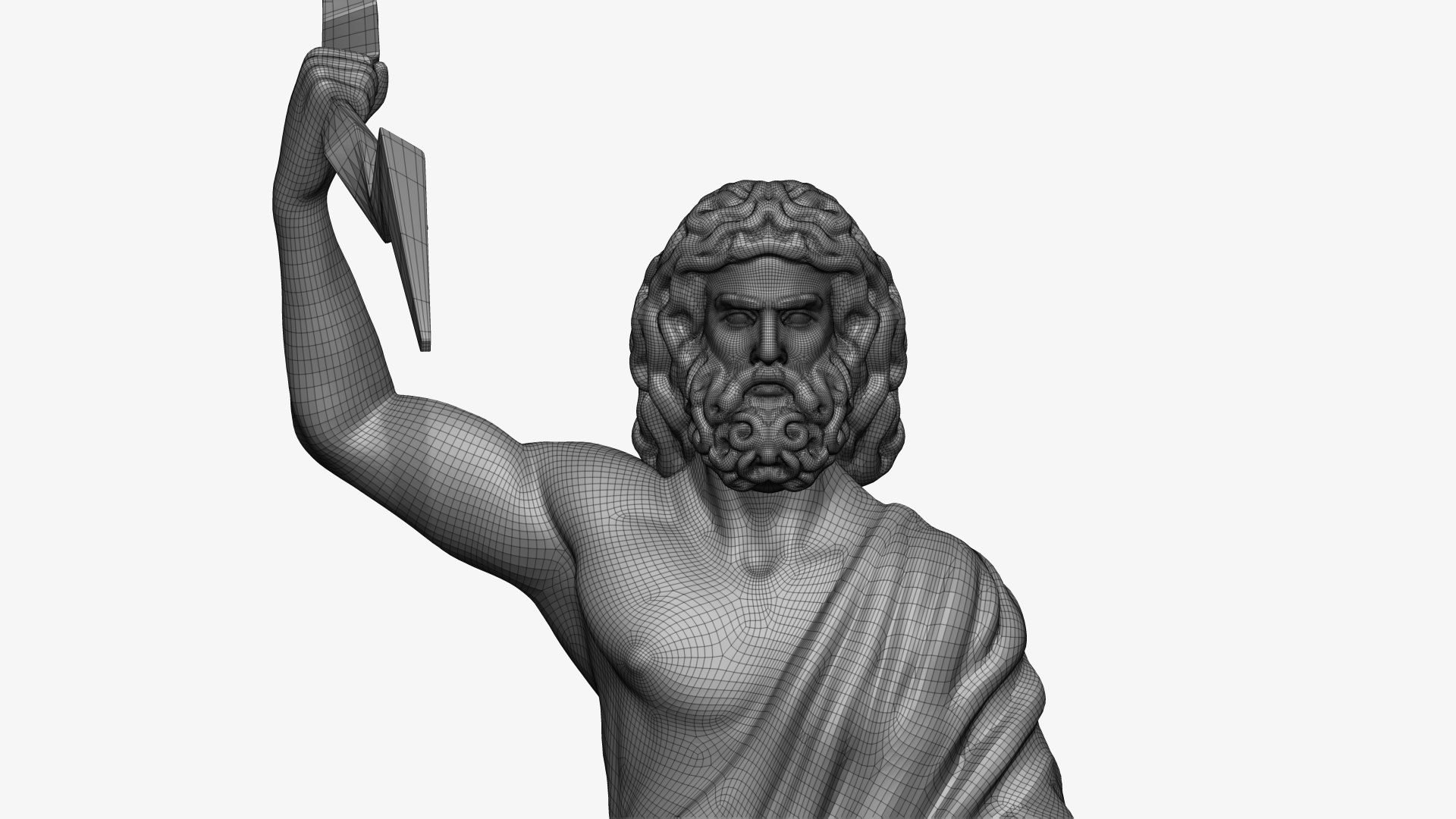 Zeus Statue 3D Print 3D Model - TurboSquid 1717637