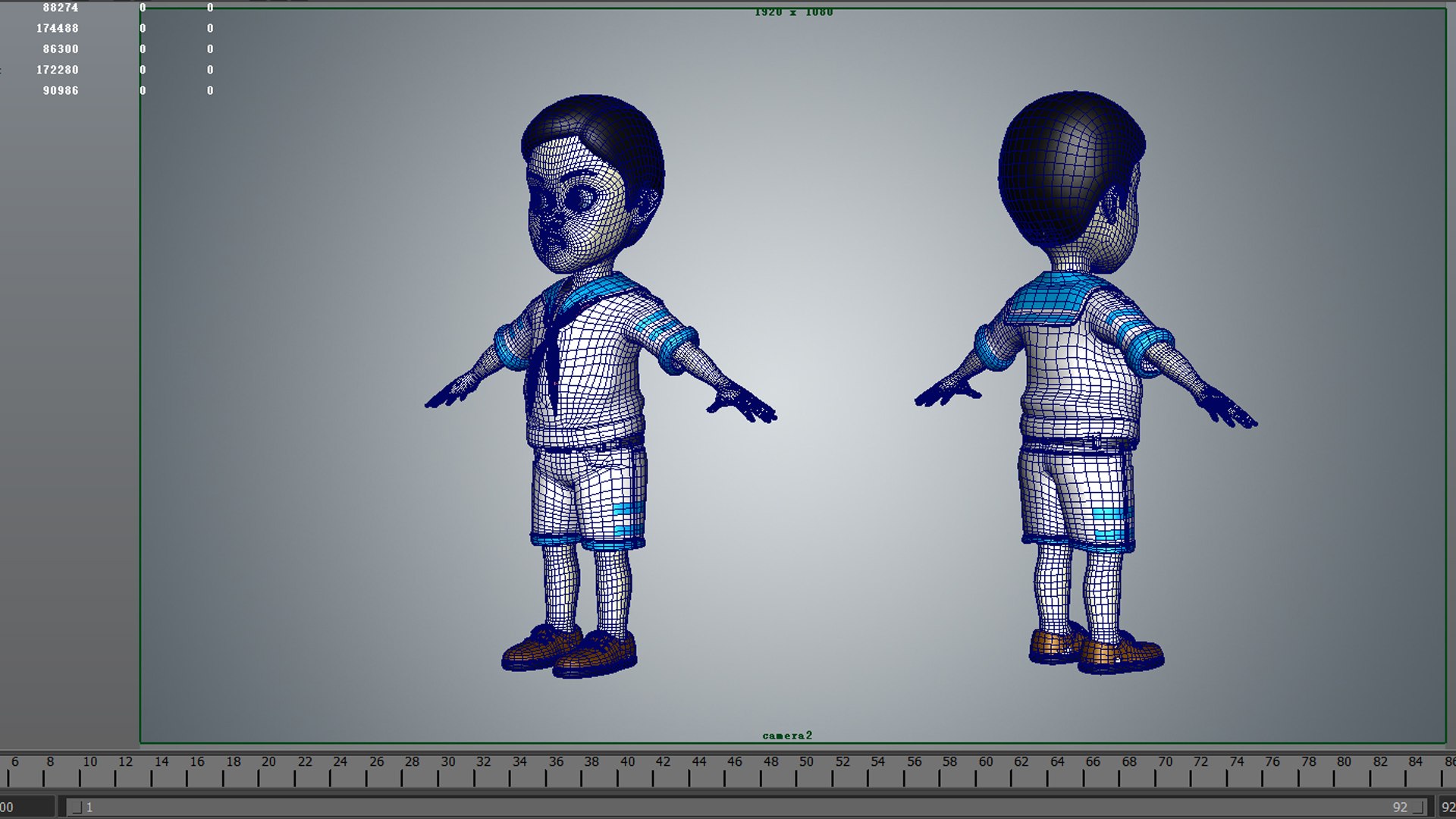 3D Animated Pupils Students Passersby Little Boy Cartoon Character ...