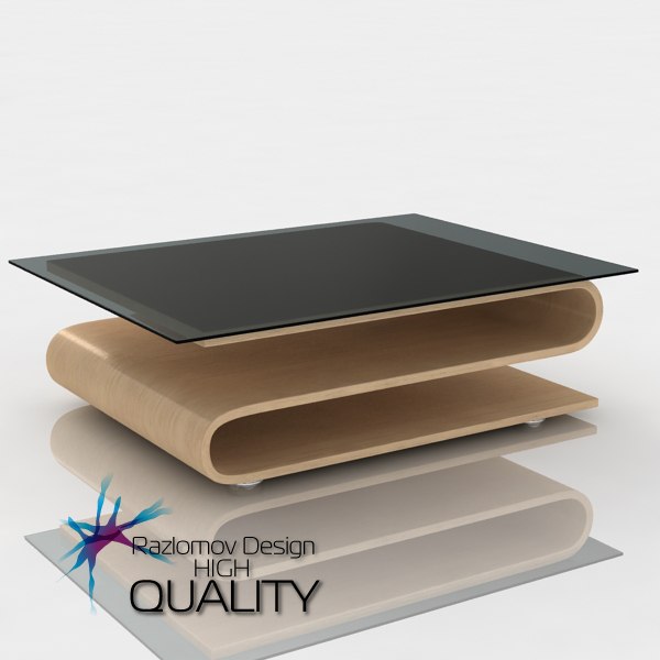 3d modern table model