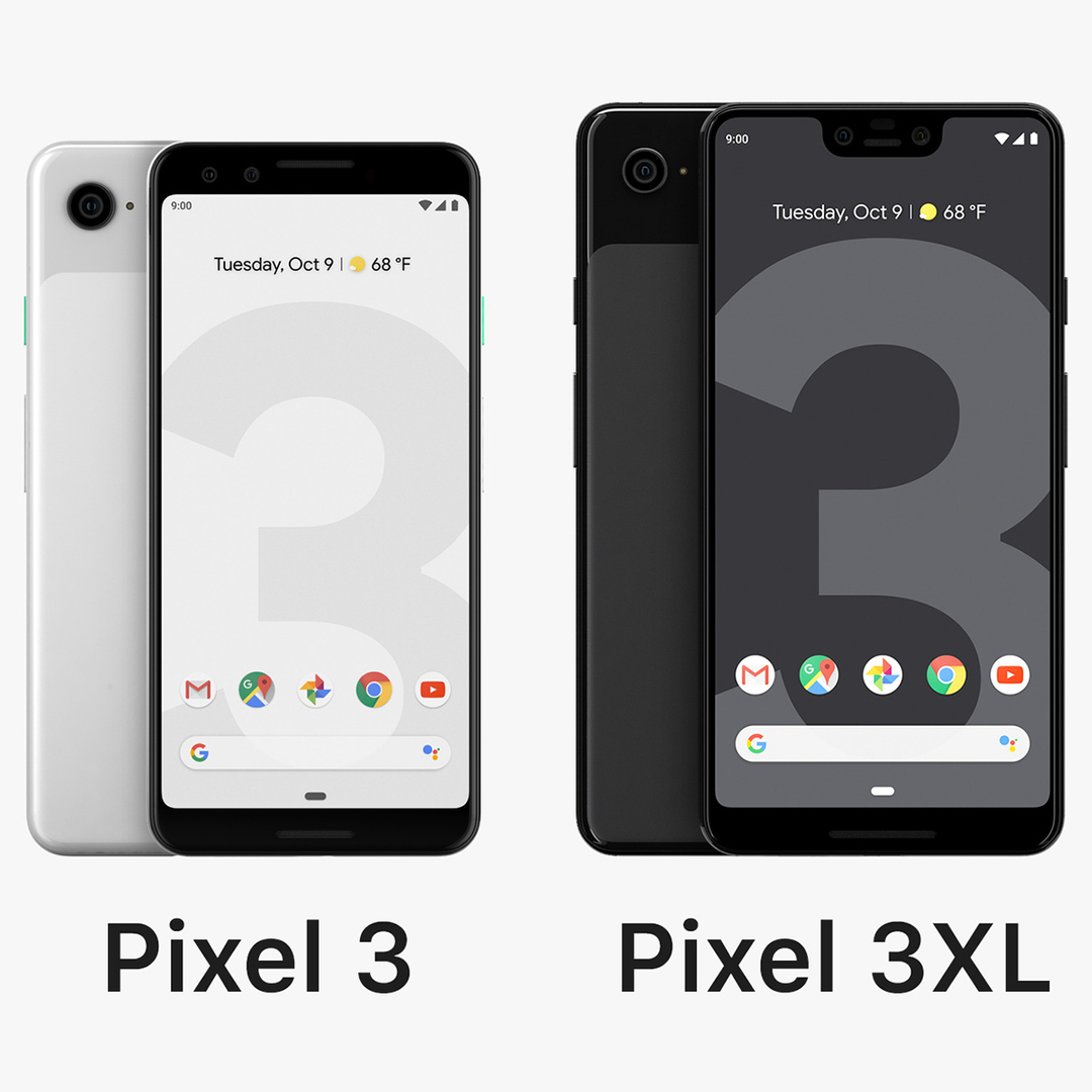 Google pixel 3xl 3 3D model - TurboSquid 1342229