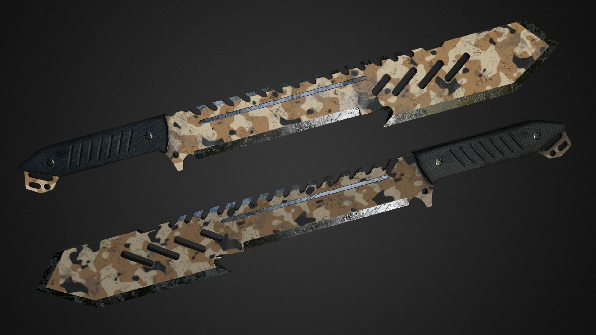 3D Knife Machete - TurboSquid 1688122