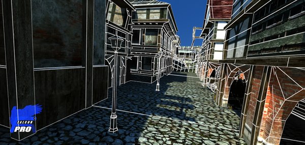 level town evil 3d model