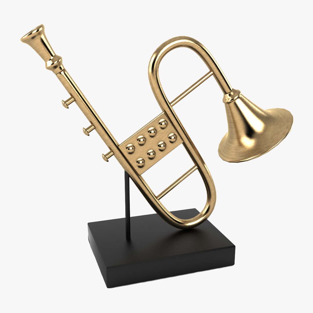3d musical instrument decoration model
