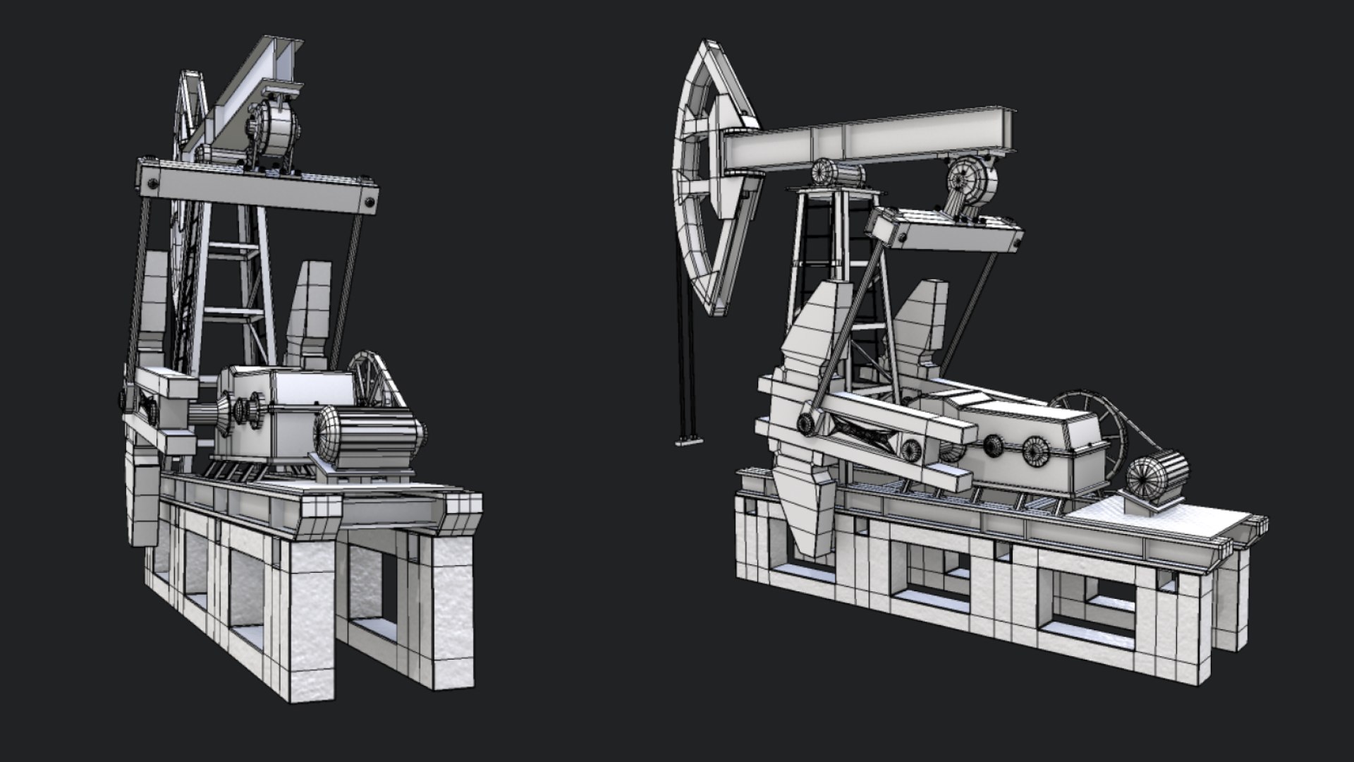3D Oil Pumping Machine - TurboSquid 1753001
