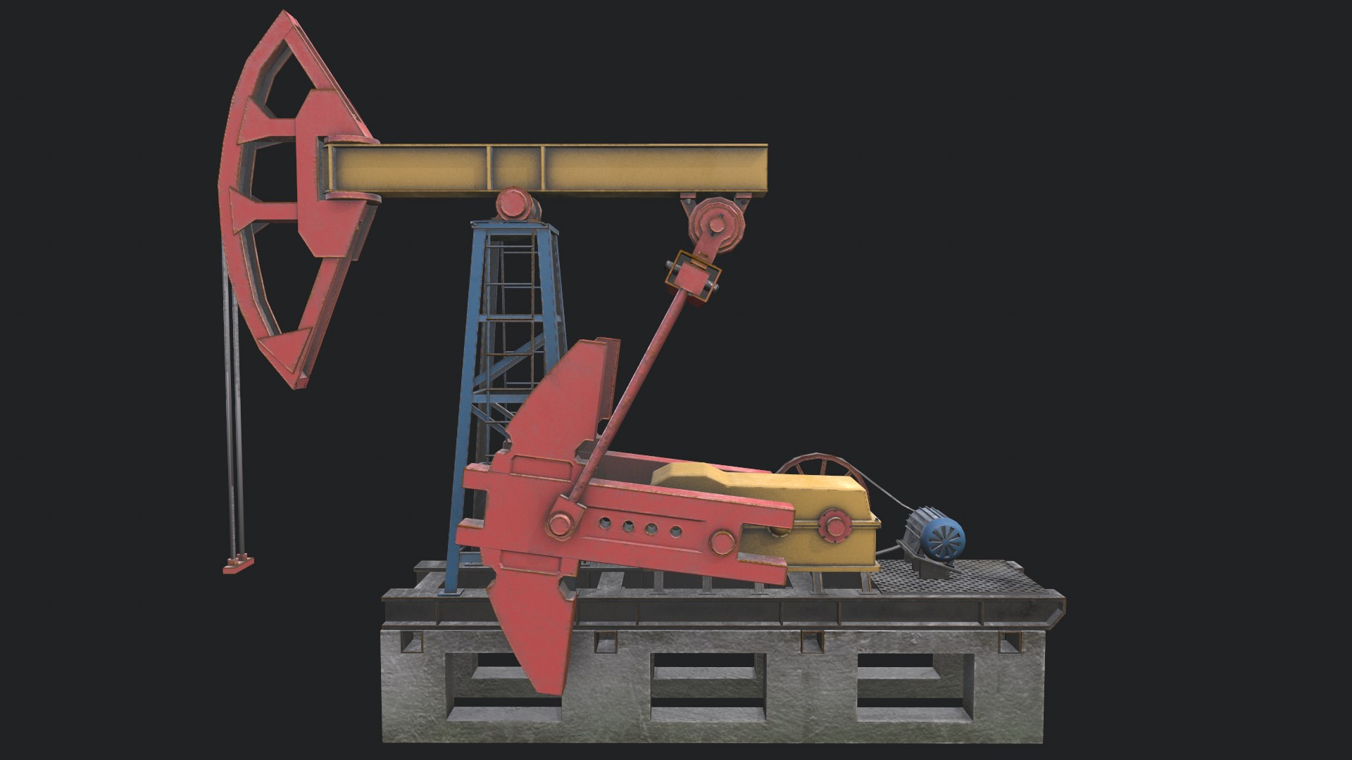 3D Oil Pumping Machine - TurboSquid 1753001