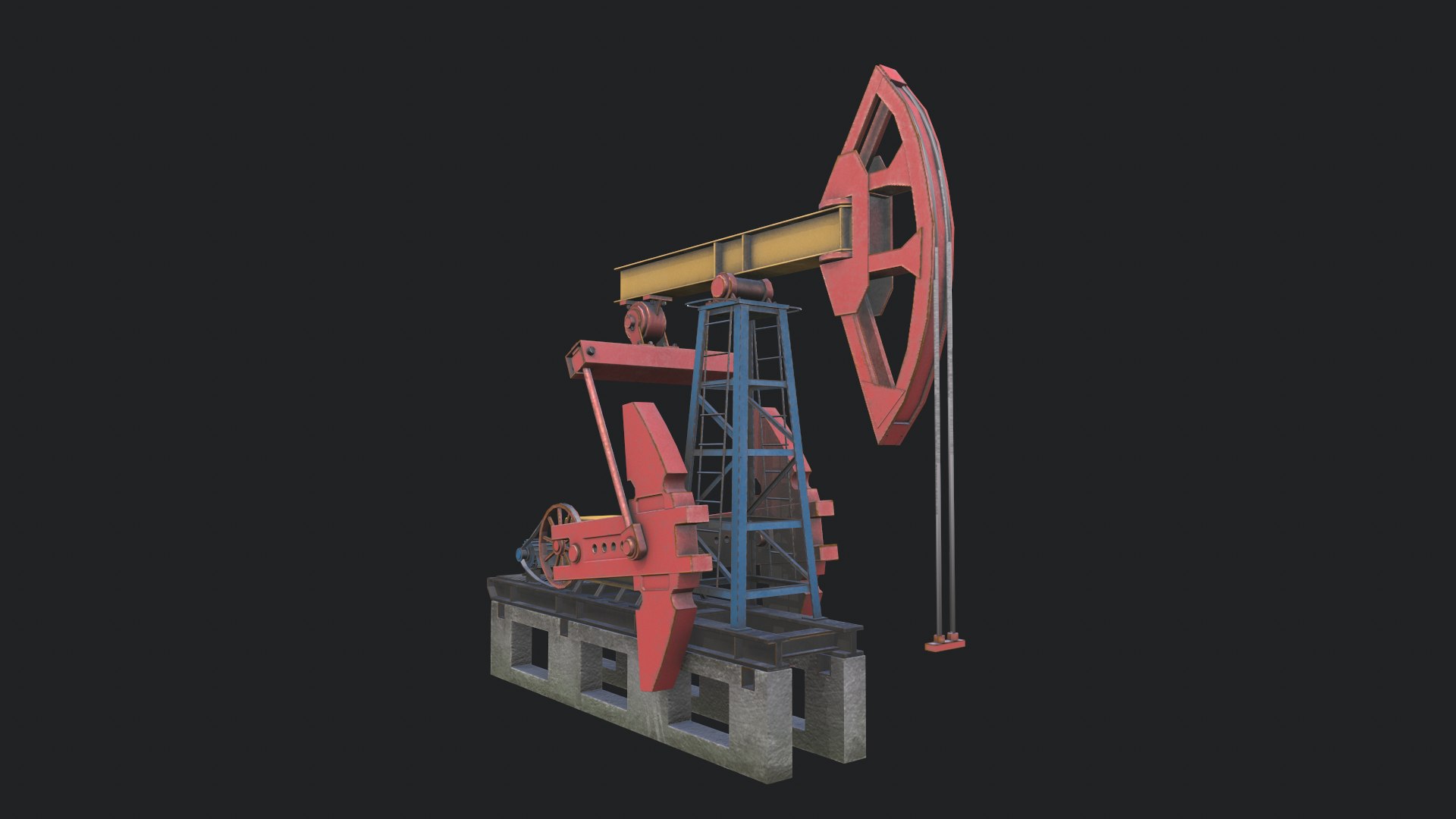 3D Oil Pumping Machine - TurboSquid 1753001