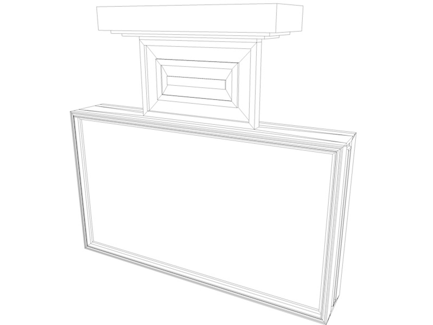 games exit sign 3d obj