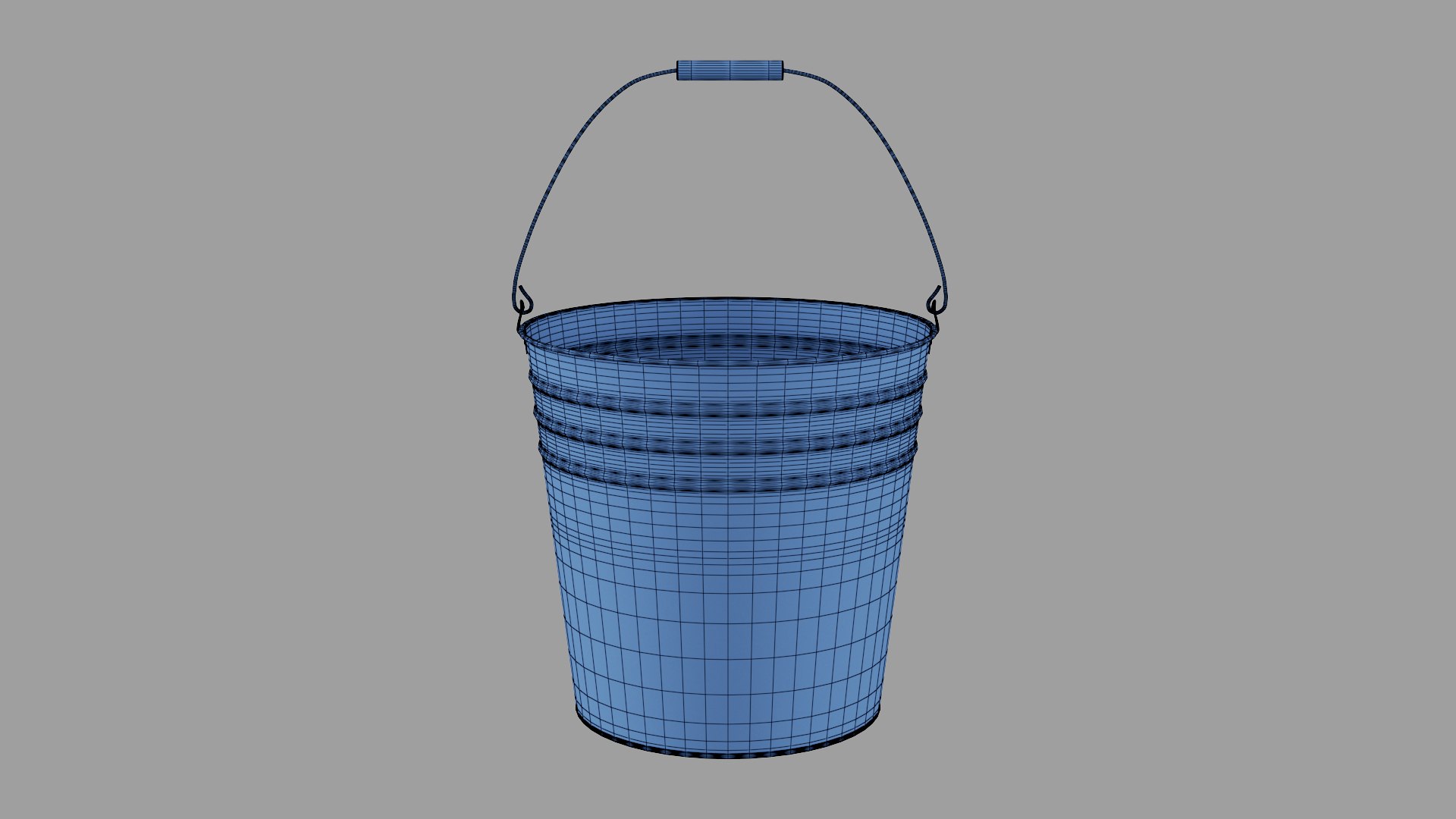 Galvanized Metal Bucket 3D Model - TurboSquid 2257614