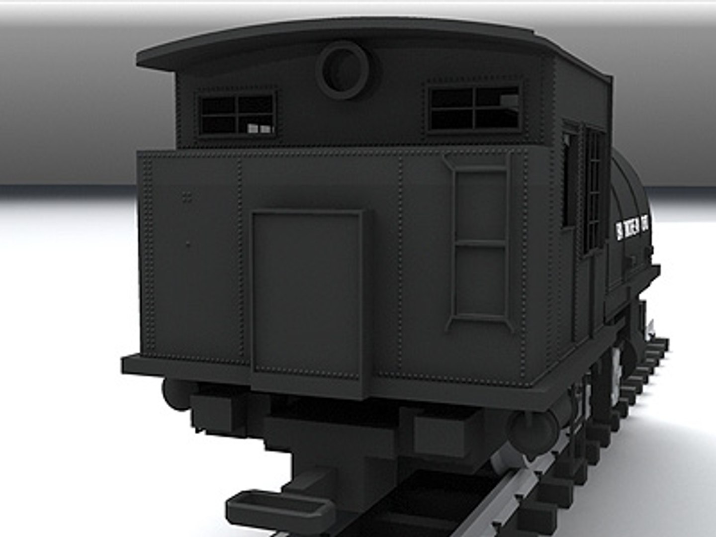 3ds Max Steam Locomotive 0-4-0 Dockside